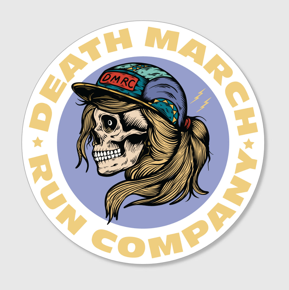 DMRC 5-Panel Female Logo Sticker – Death March Running Company
