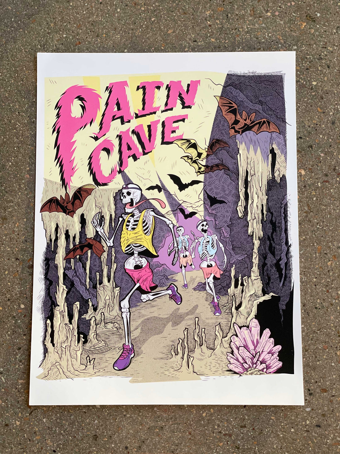 Pain Cave - 18x24 Poster – Death March Running Company